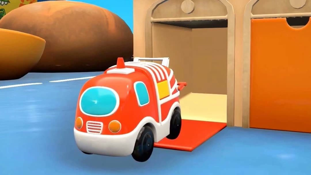 工程车好伙伴动画 第46集 小巴士认识数字