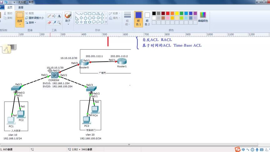 1组建安全的网络架构标准ACL配置2-1