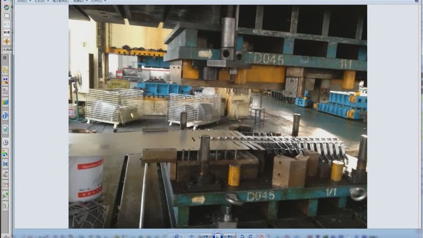 五金汽车模具设计之汽车侧门板零件料带工艺排样