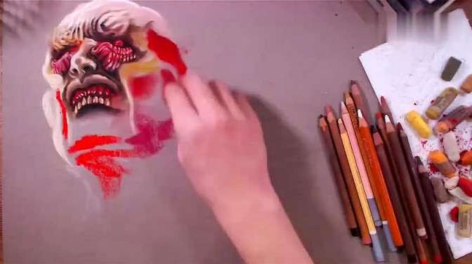 国外绘画大师画动漫人物,完成以后画的很好看