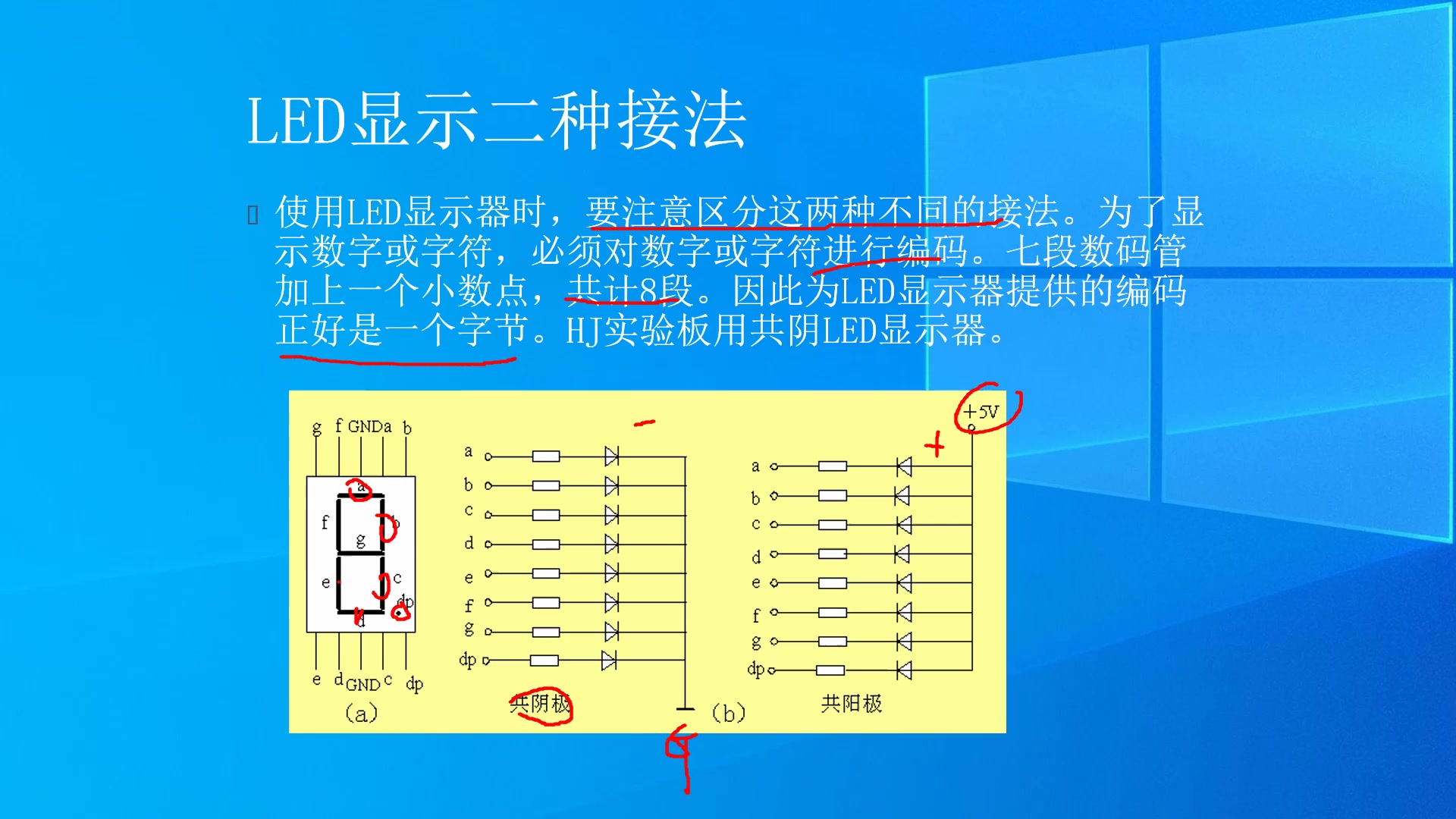 AVR单片机视频教程 17 静态数码管工作原理 慧净十天学会AVR单片机...