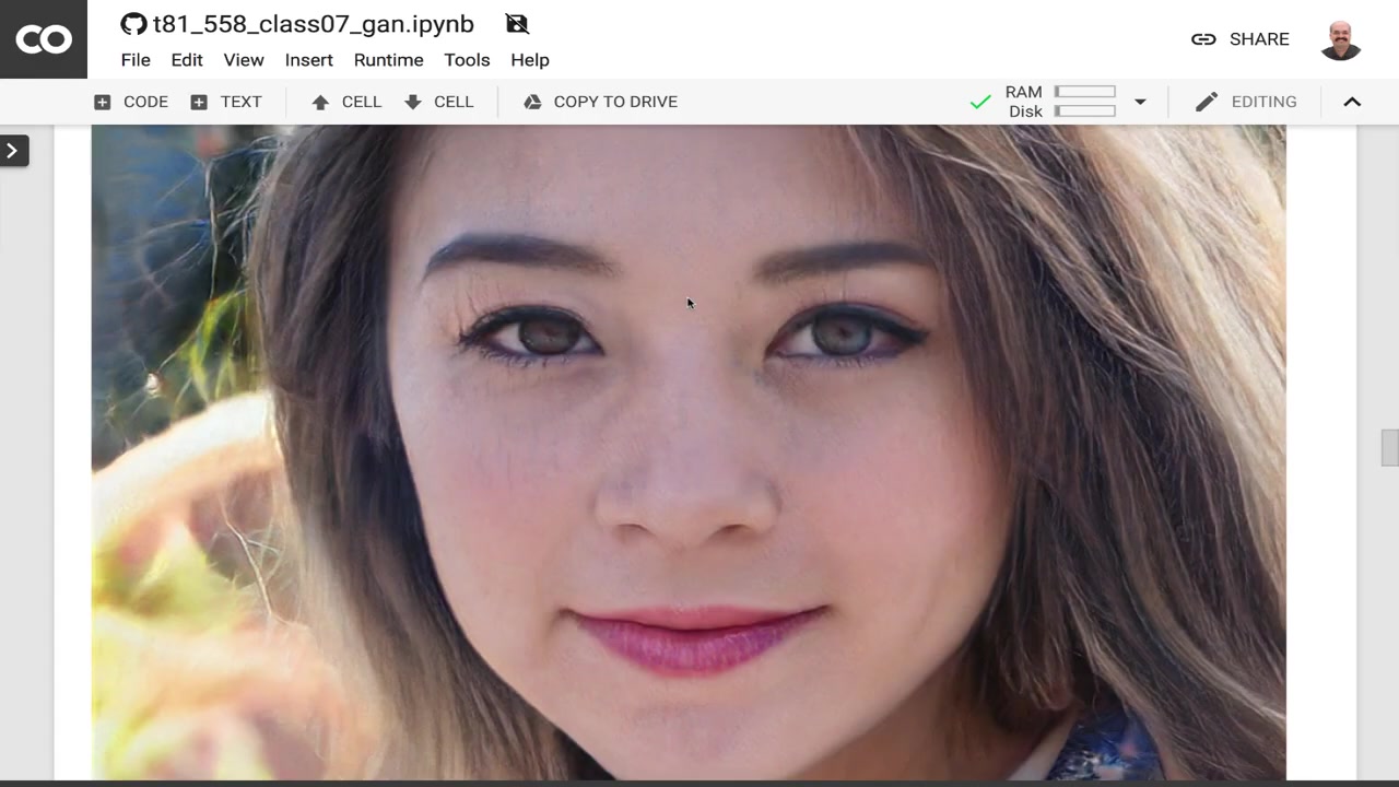 Face Generation with nVidia StyleGAN and Python (7.3)