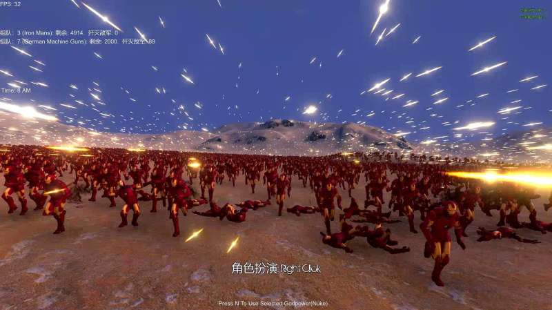 史诗战争模拟器:5000个钢铁侠没有打败士兵 我怀疑钢铁侠是假的