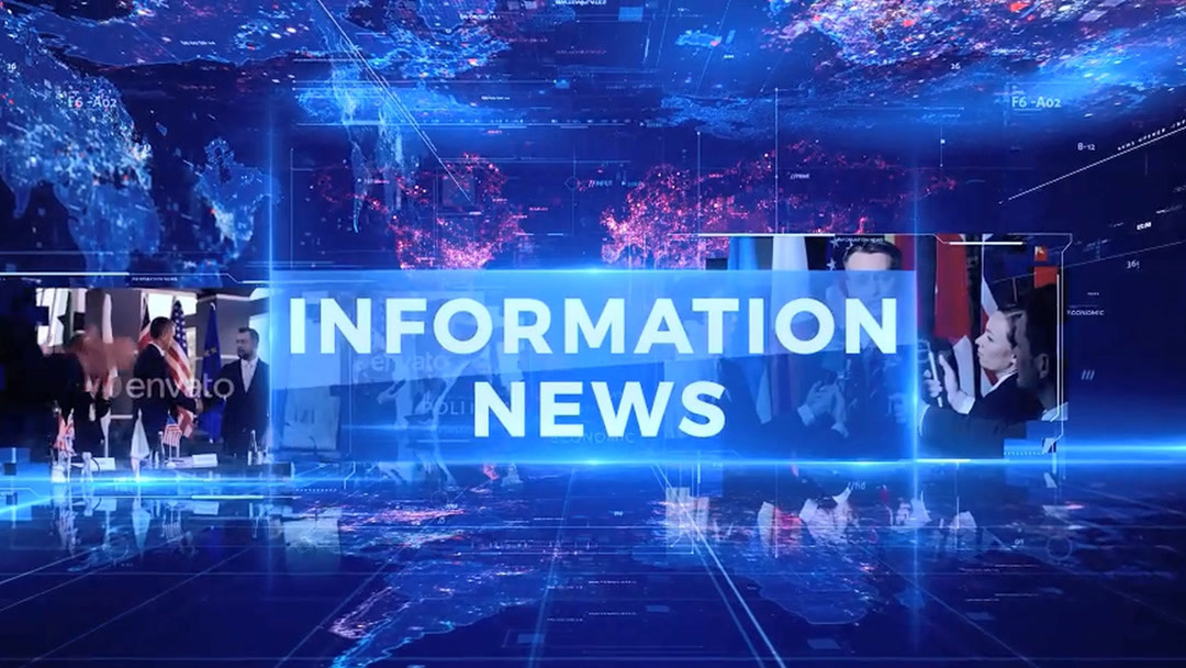 AE模板-实事新闻节目片头新闻字幕条新闻内容介绍模板