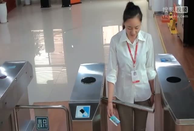 红门地铁闸机检票闸机刷卡闸机演示