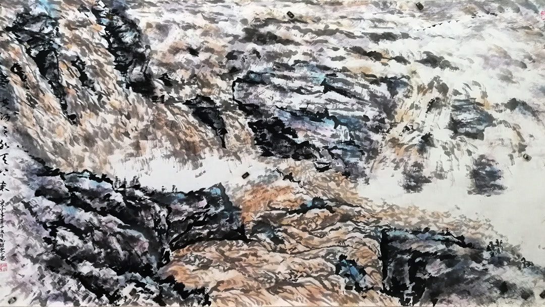 谢继忠 绘画作品慢放及歌声