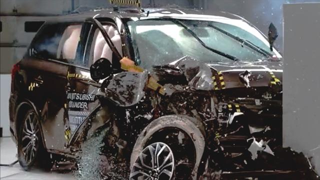 家用SUV不好选?三菱欧蓝德碰撞测试你满意吗?