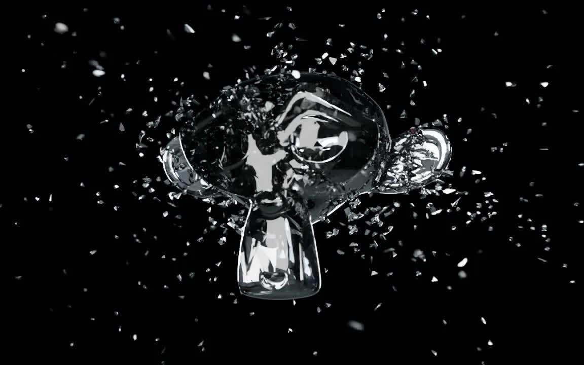 iBlender中文版插件 RBDlab ,边缘断裂,无重力效应 裂解 破碎 Blender...