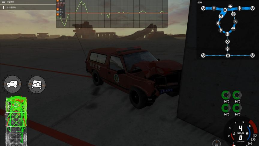 中保研车辆撞击线上测试(未公开视频)