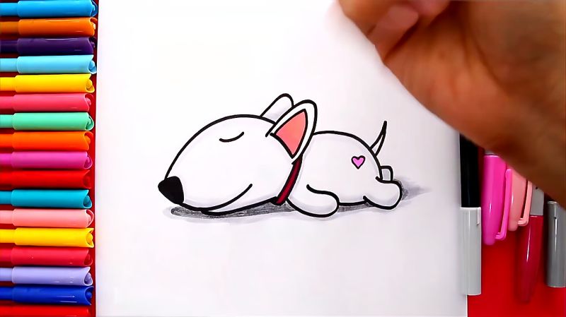 简易画教你画可爱的小狗狗