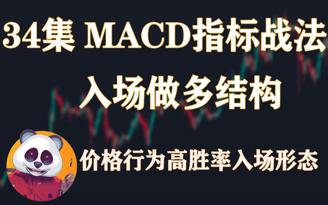 价格行为高胜率入场形态篇 | 34集 MACD指标战法 入场做多结构 | ...