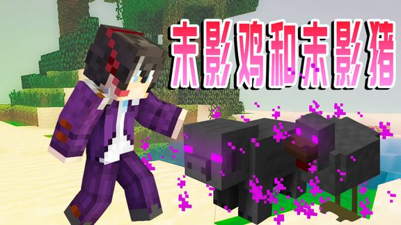 我的世界勇者孤岛生存06:岛屿出现,感染末影毒素的鸡和猪!