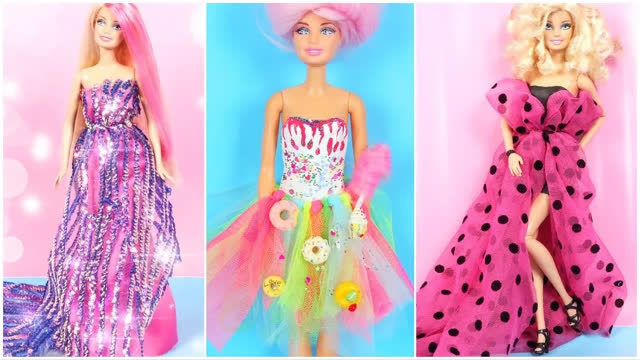 给芭比娃娃制作不同的服装,哪一套更好看呢