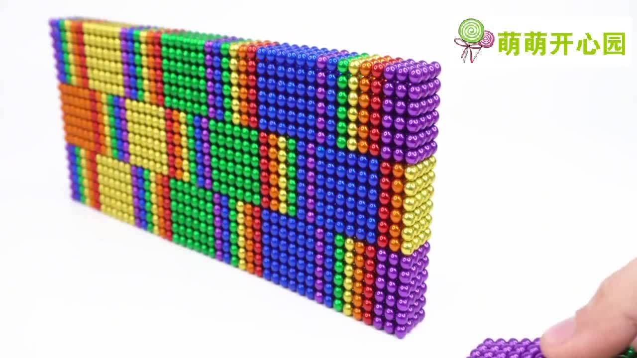 彩色巴克球拼装家具城模型玩具,益智玩具