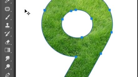 PS教程-创意草坪文字效果