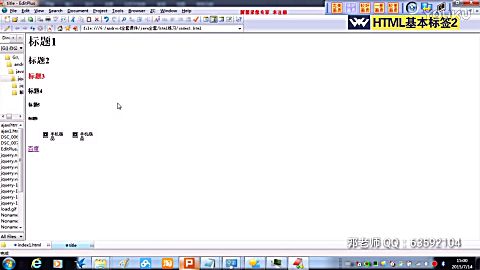 维信科技 郭志强 太原Java 大数据 UI 第三节 HTML基本标签(2)