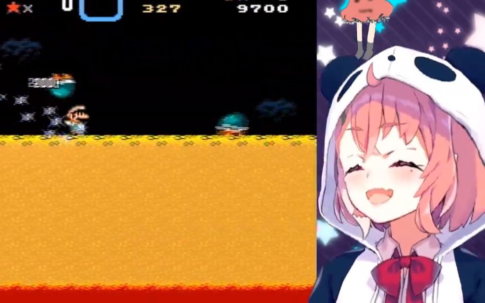 熊猫人贴贴歌x3 摇头甩脑笹木咲直播剪辑【马里奥世界】