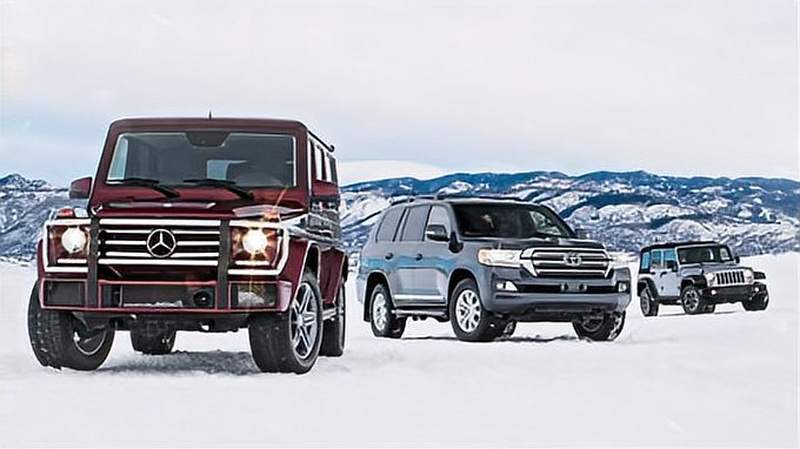 奔驰G和牧马人同是硬派越野车,做完碰撞测试,才知道差距有多大