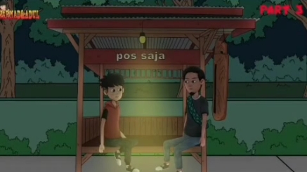 印尼灵异动画片系列:裹尸布鬼跟踪男子!