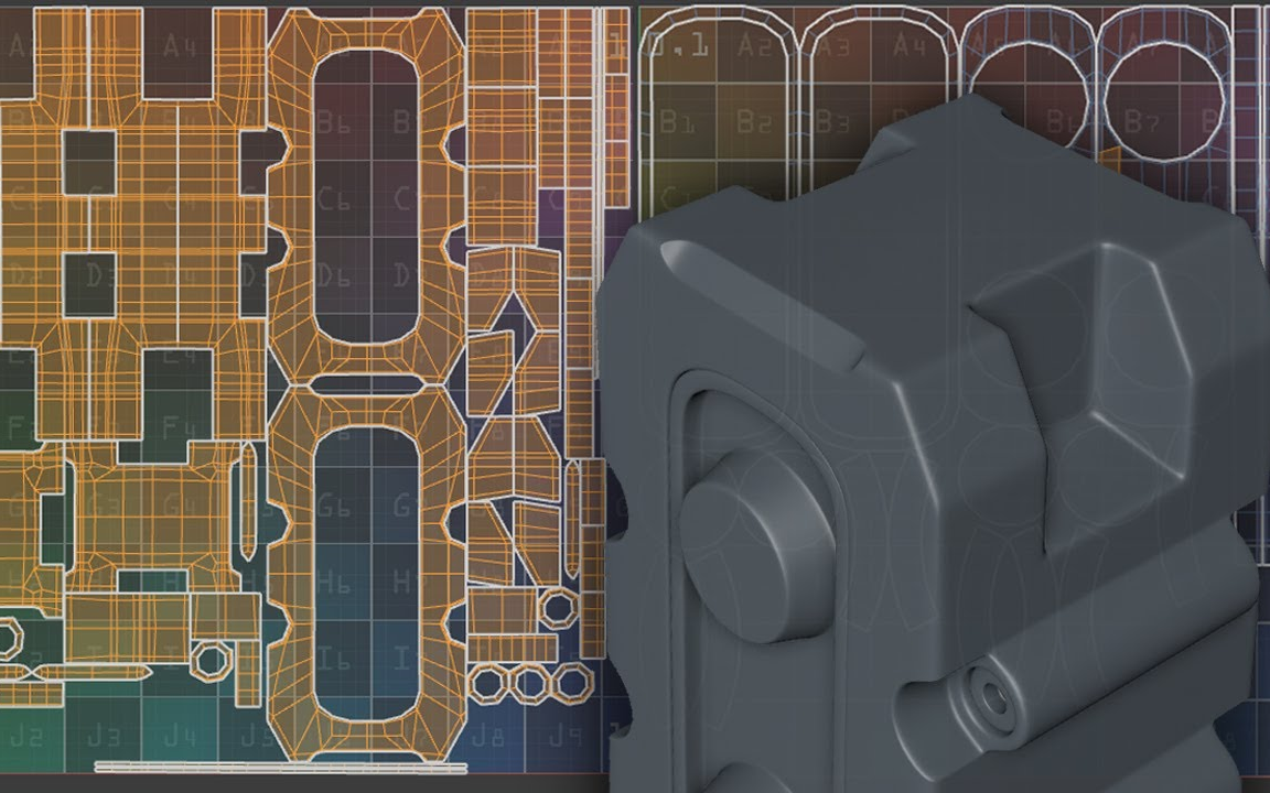 C4D-硬表面模型-展UV基础知识(附带模型)