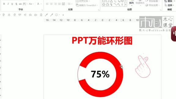 ppt玩饼图(环形图)技巧,其实你也可以这么简单