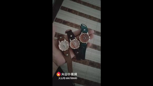 纯皮复古防过敏手表时来运转