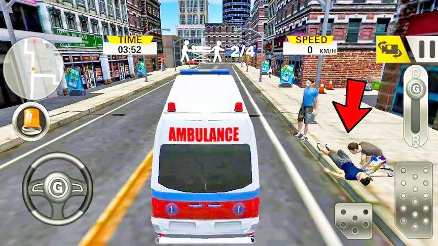 城市救护车模拟-最佳救援游戏!