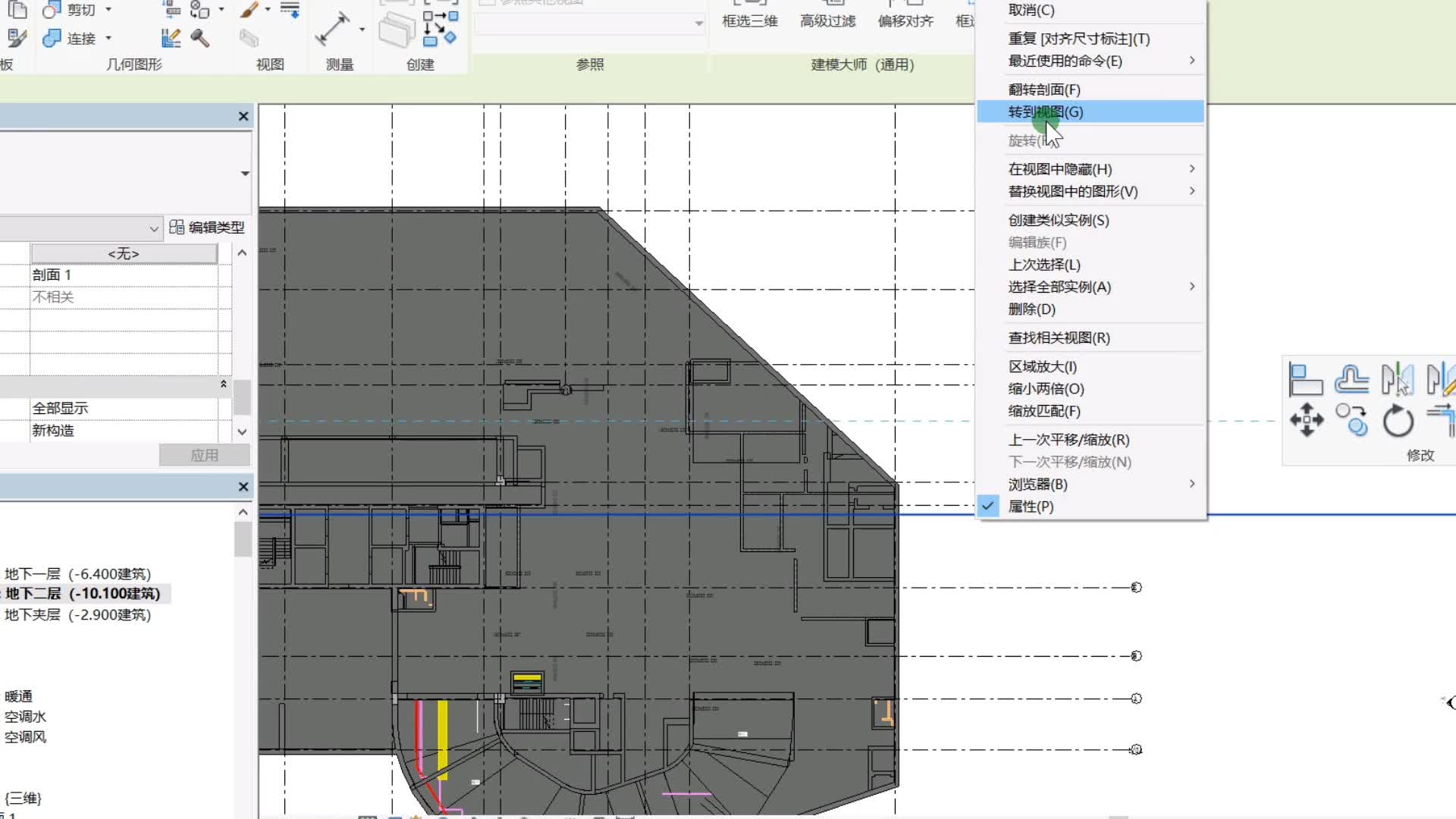 Revit管线综合建模地库通风防排烟