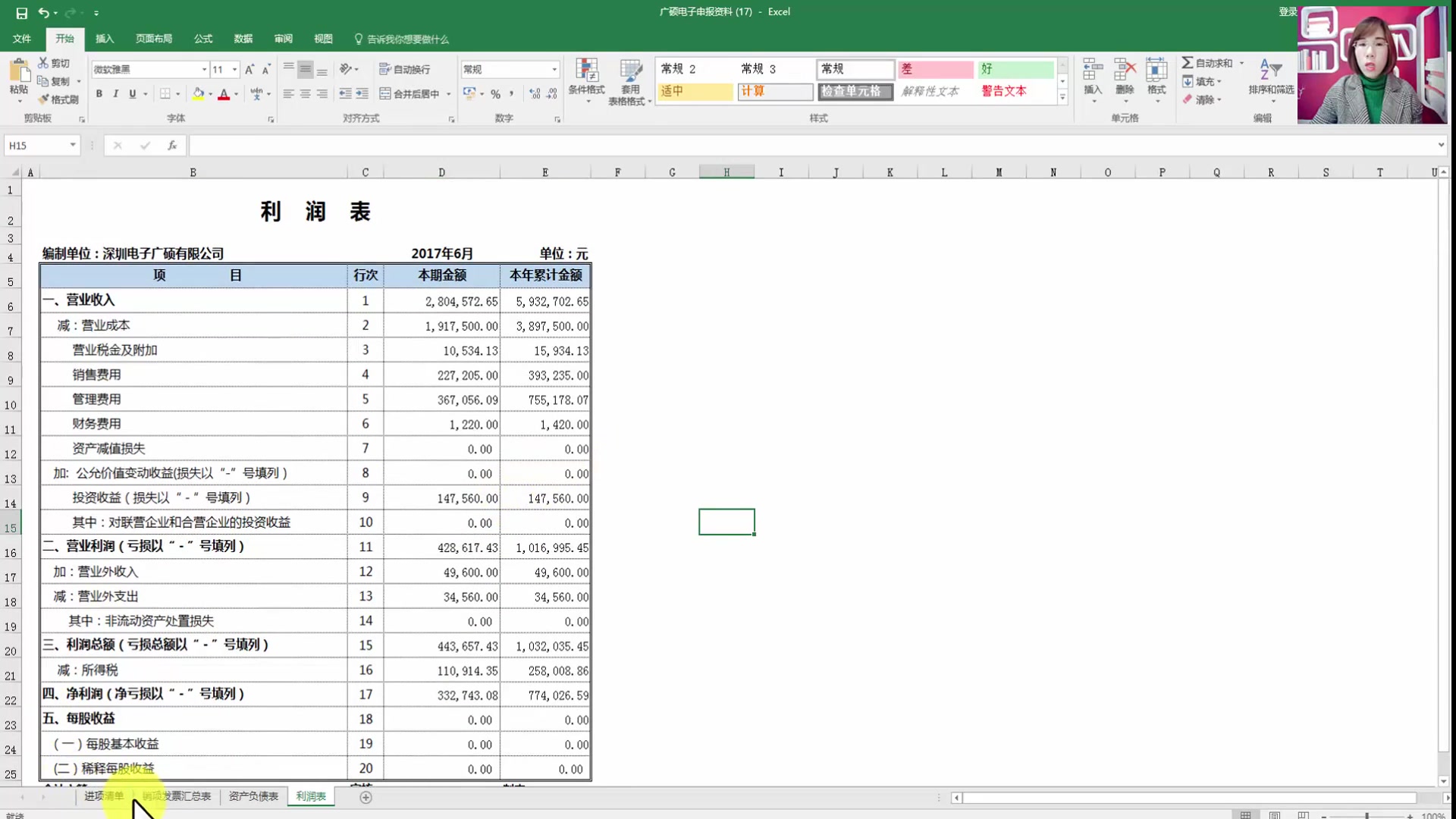 月度财务报表_财务费用核算范围_财务费用的账