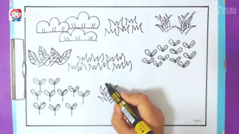 简笔画花草好玩有趣