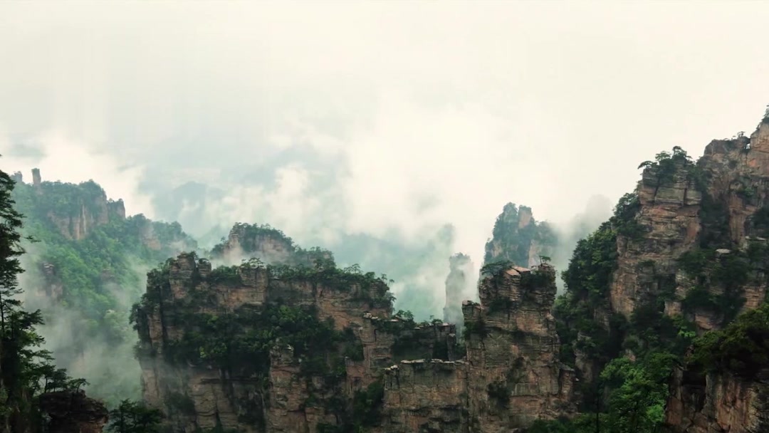 实拍 张家界山水片段