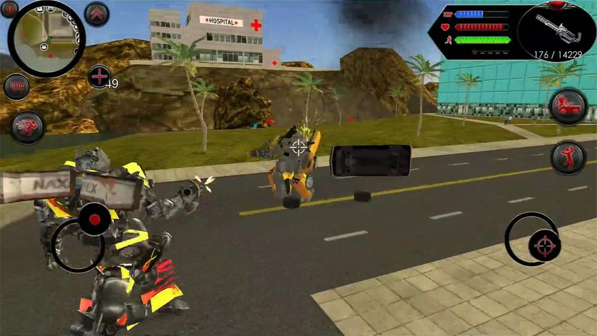 机械鲨变身为皮卡机器人,主动出击,击败汽车人!