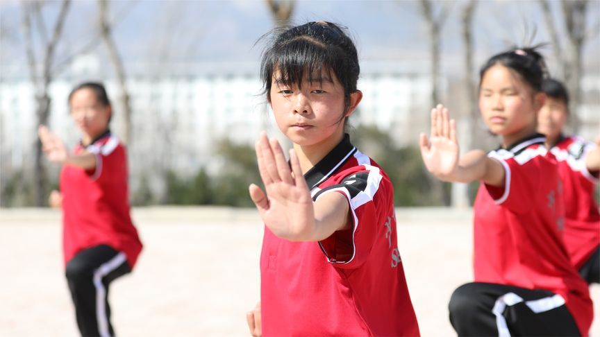 围观塔沟武校功夫小子习武,朝气十足!