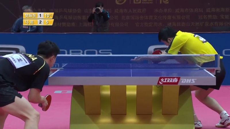 全锦赛男单决赛马龙VS樊振东
