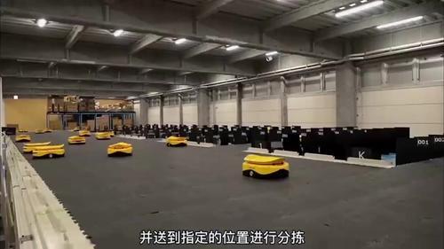 全自动快递分拣机器人系统