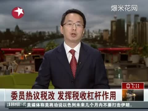 委员热议税改 发挥税收杠杆作用