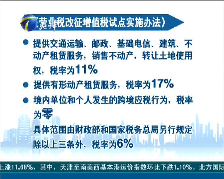 财政部等两部委:5月1日起全面推开营改增试点