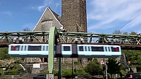 震惊了, 中国又现悬挂式单轨列车, 这是在刷新中国基建的成就吗?