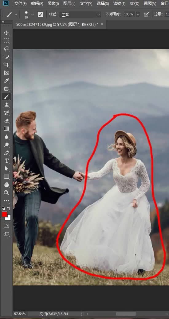 求助大神如何把图片中用PS软件把多余的人物完美去掉?