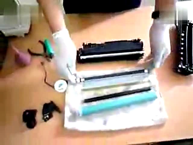 佳能3108,佳能3000激光打印机硒鼓加粉教程