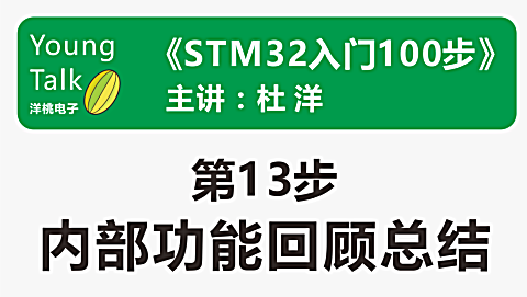 STM32入门100步(第13步)内部功能回顾总结