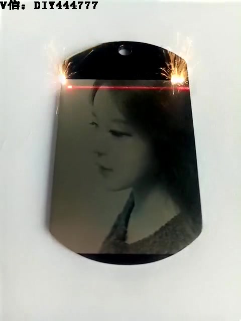 【DIY私人定制】激光雕刻专属军牌项链
