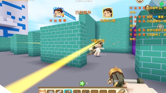 迷你世界:世界大战武器太牛,半仙居然压枪压不住一把小左轮