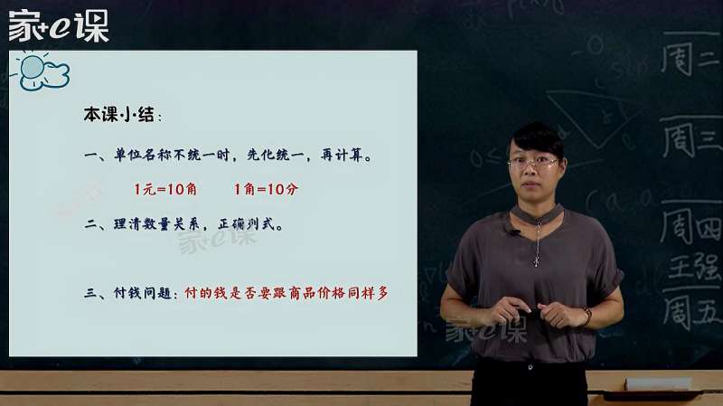 小学一年级数学典型应用题拓展分析讲解之人民币的实际应用一