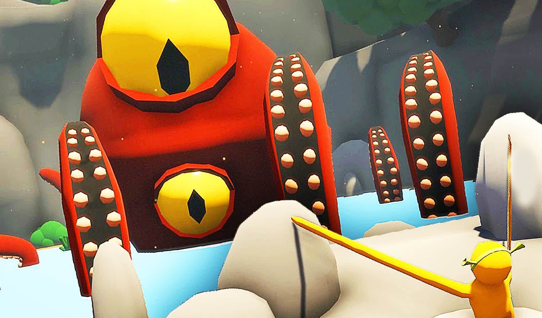 软臂人历险记 我的手臂拉长成弹弓,痛击巨型章鱼哥!#游戏