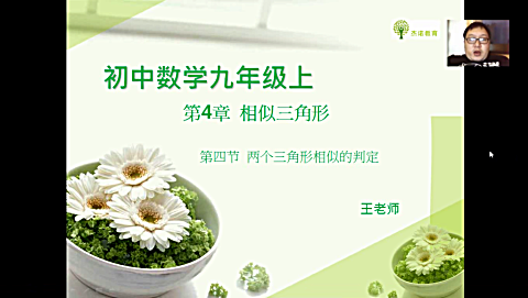 第4章相似三角形第四节两个三角形相似的判定