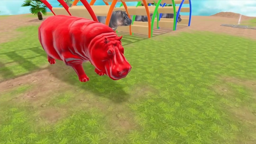 泡泡鱼颜色屋 第54集 水泥罐车和河马