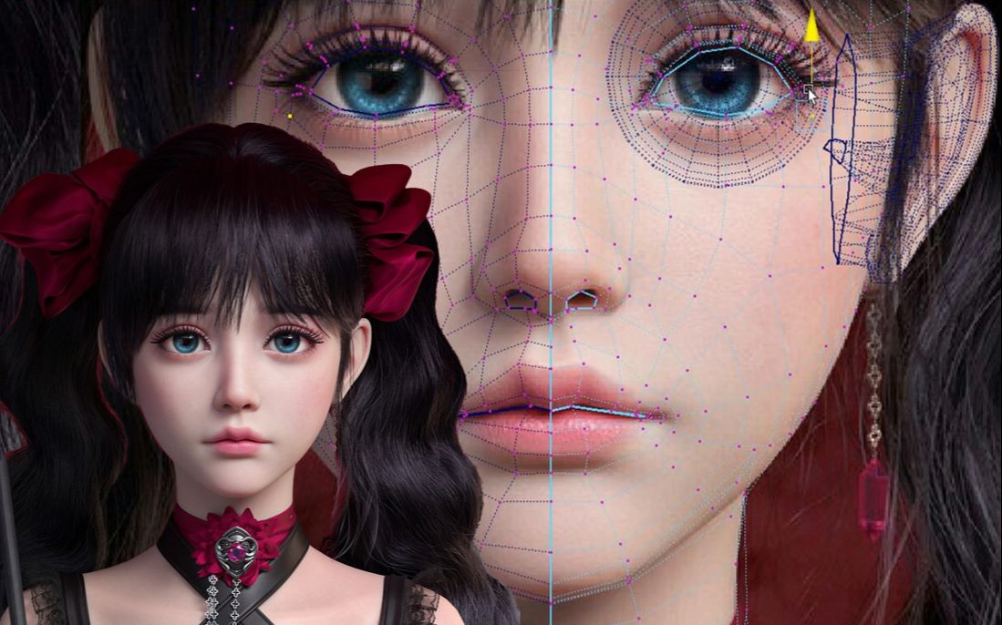 【Maya人物建模】从拉box开始制作,超详细的卡通二次元人物建模教程