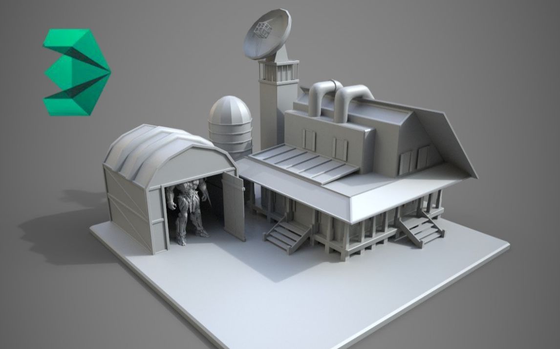 【3dmax场景建模】欧式风格小木屋 | 模型结构搭建 | 布线技巧知识...