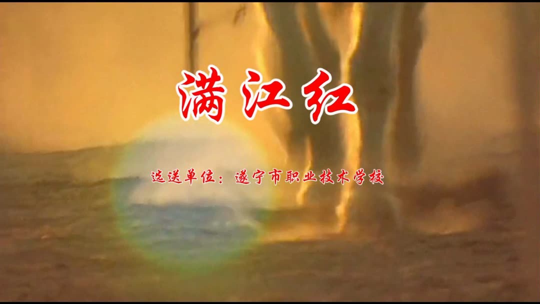 遂宁市经典诵读特等奖作品《满江红》